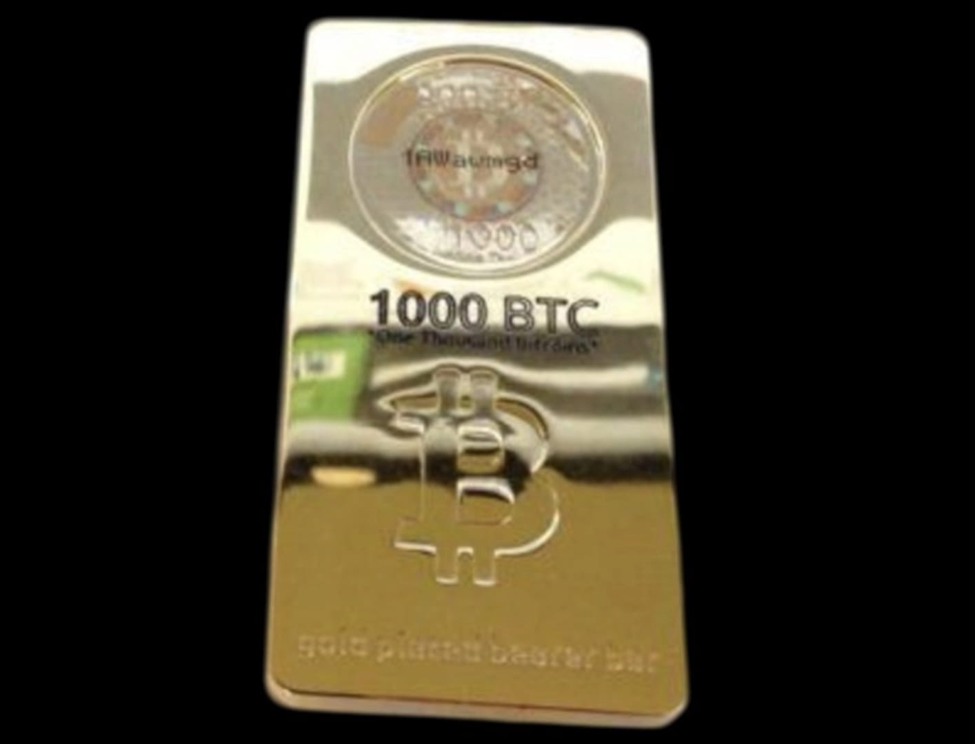 1,000 #Bitcoin gold bar sold at $3, exactly 13 years ago, and worth ...