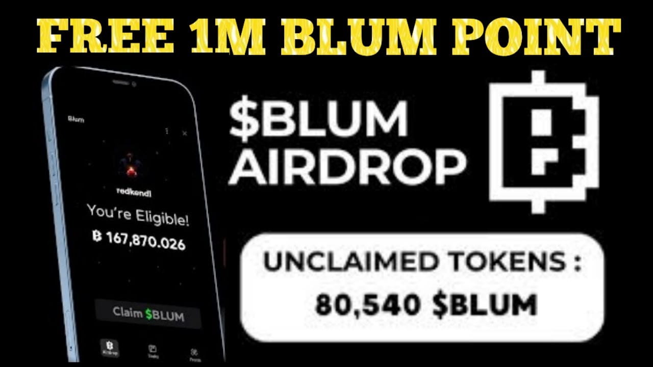 Free 1M Blum Point | Blum Mining Listing | Free Crypto Zone on Binance ...