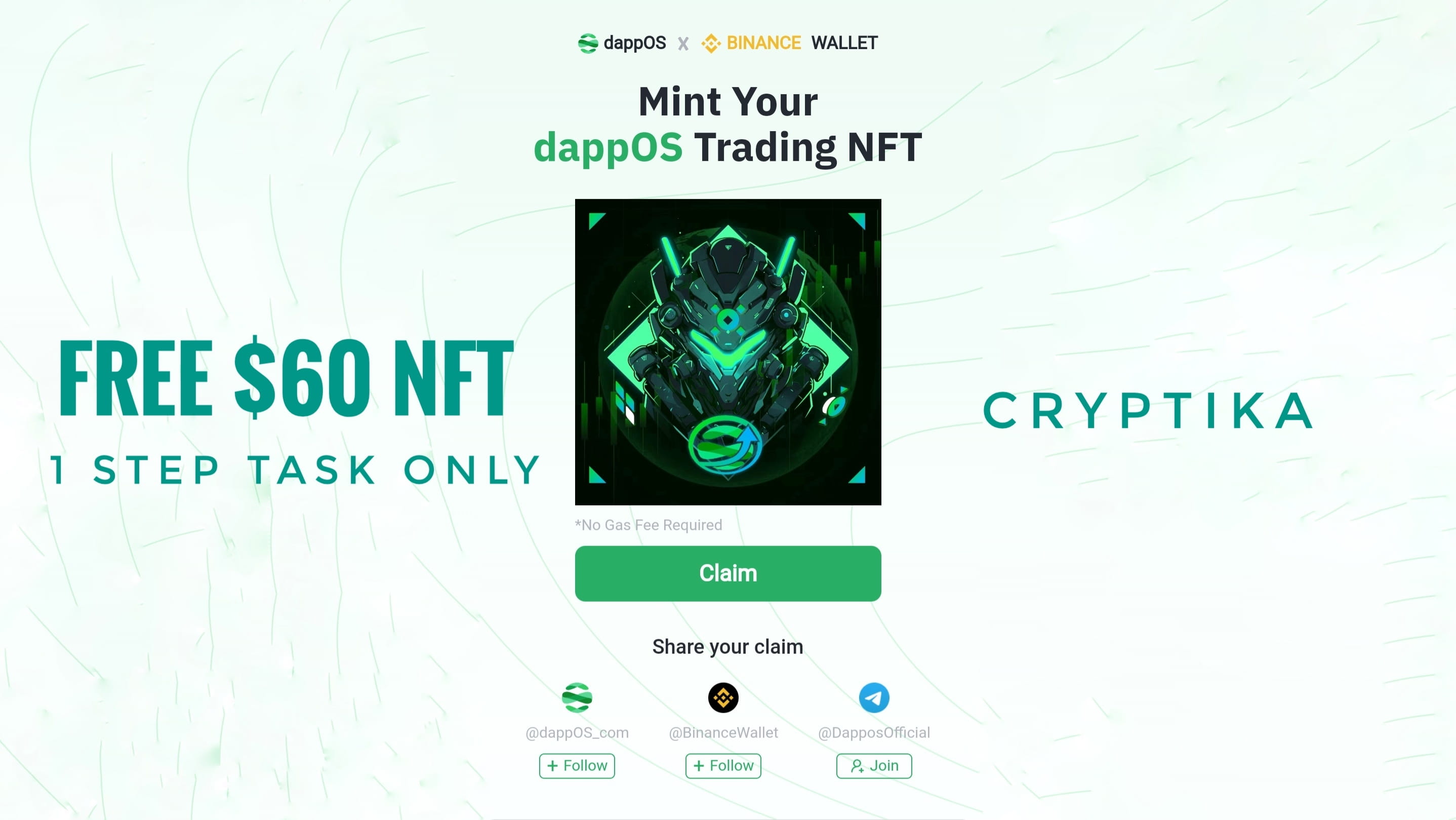 CLAIM $60 FREE NFT #Write2Earn $BNB $XRP | Cryptika on Binance Square