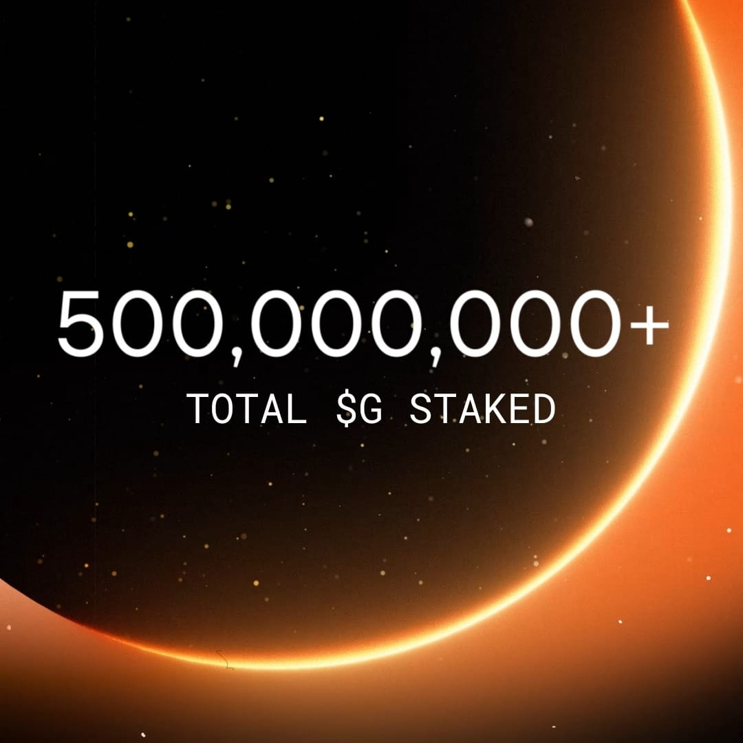 500M+ $G staked 💪 | Gravity on Binance Square