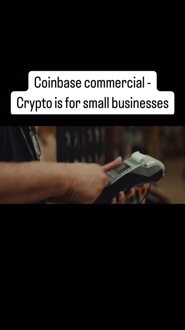Coinbase commercial - Crypto is for small businesses | Enes on Binance ...