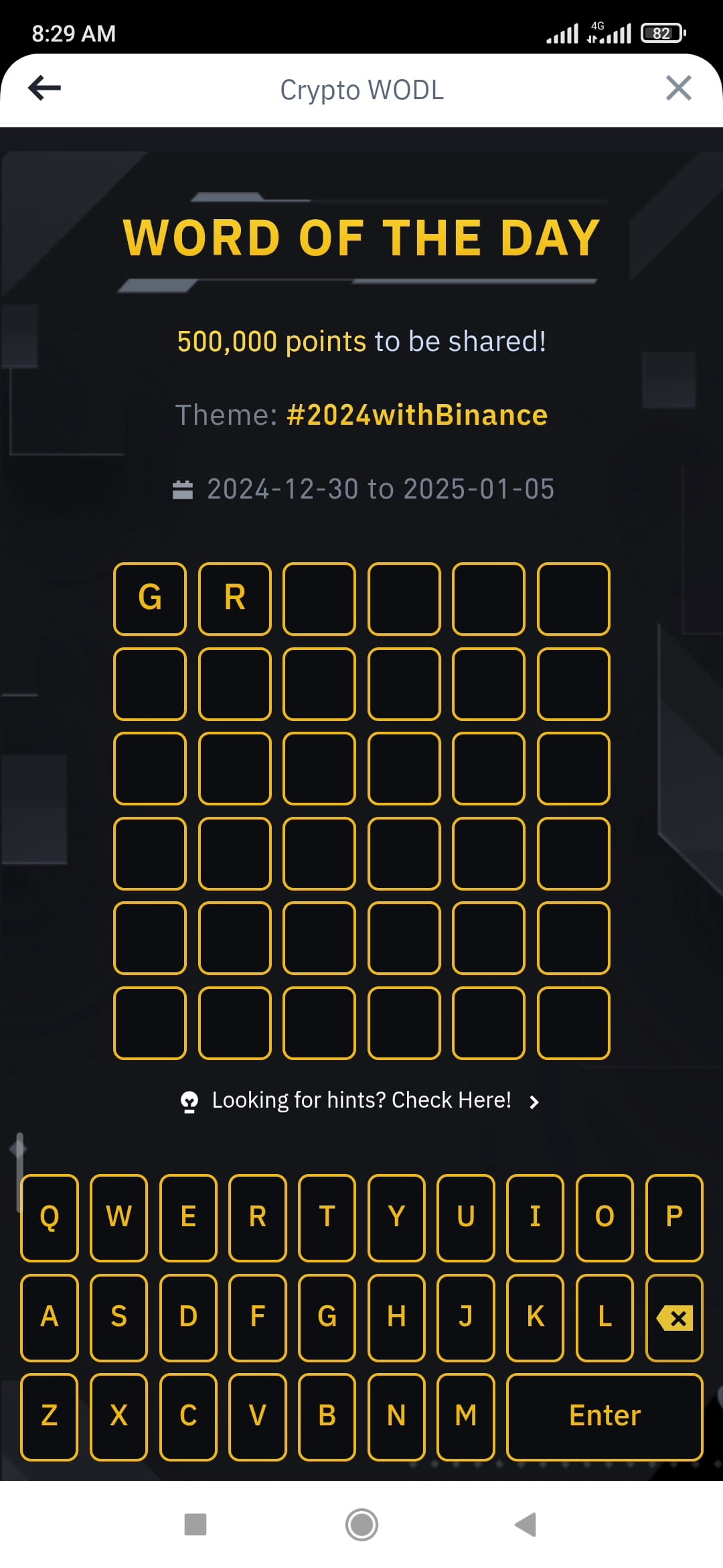 word of the day | CRYPTO WODL 7 LETTERS CORRECT LETTERS | Shining ...