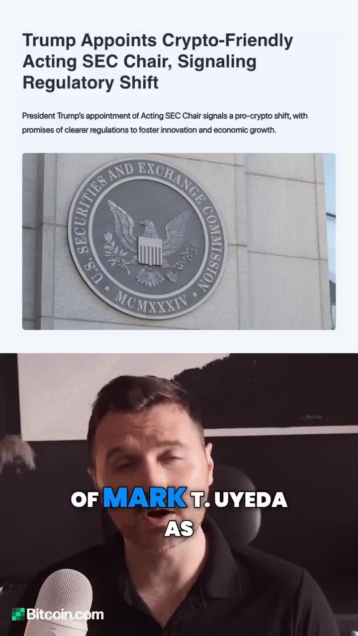 President @realDonaldTrump appoints Mark T. Uyeda as acting SEC chair, signaling a shift toward ...