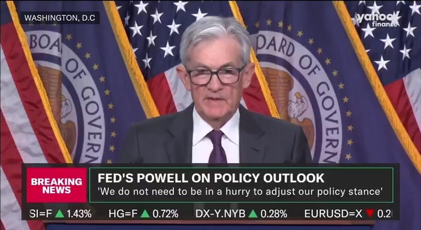 POWELL: “We’re going to be focused on seeing real progress in inflation ...