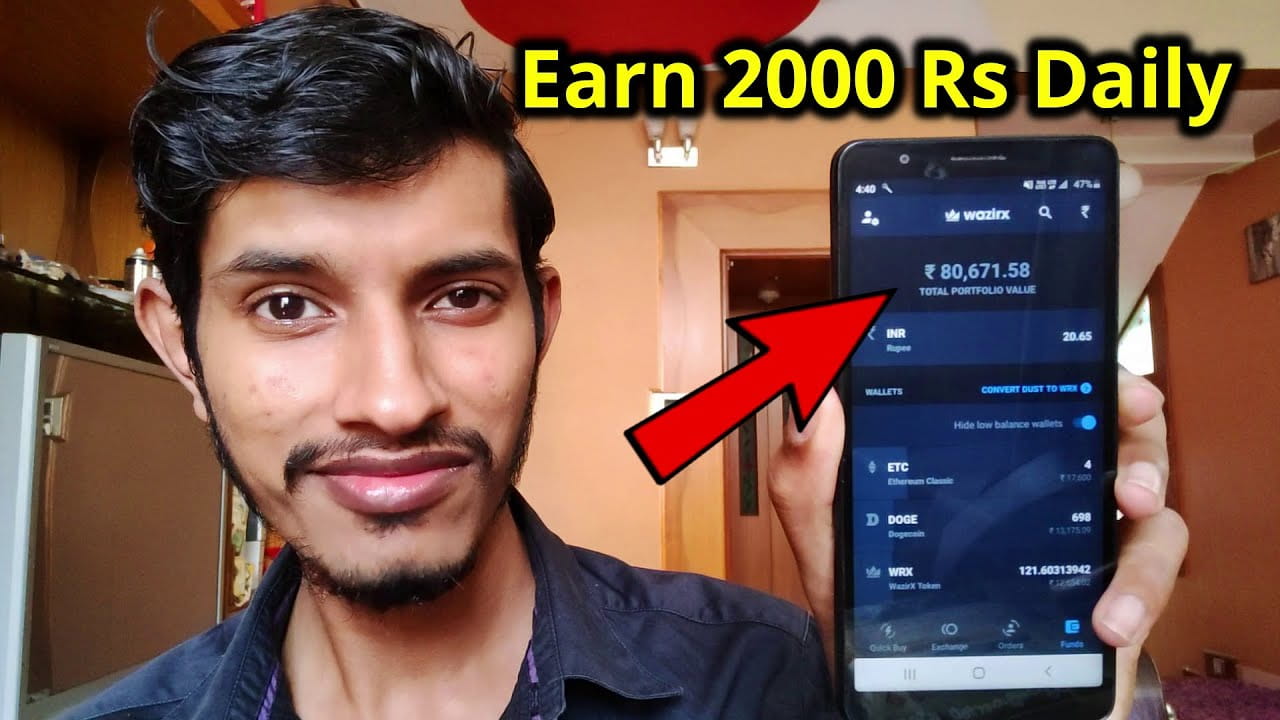 Earn 2000₹ Daily on Wazirx by Using This Method 🔥 Wazirx Intraday Trading🔥 Earning Trick on ...