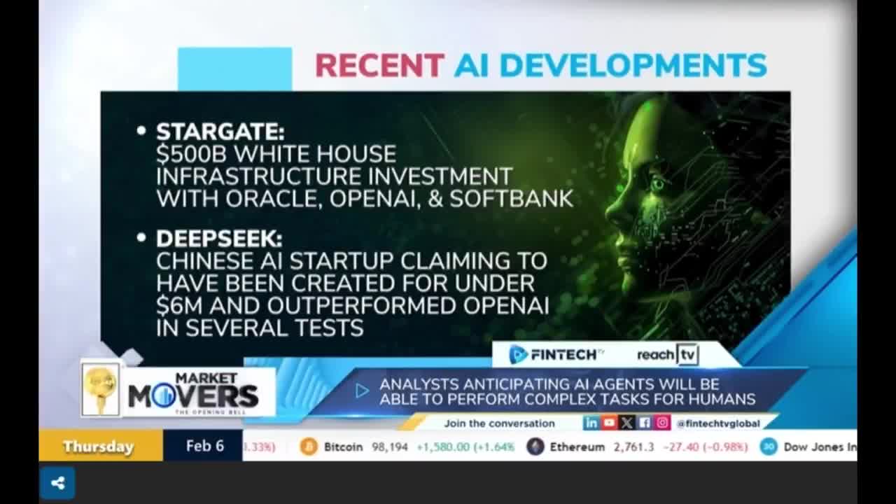 "AI agents onchain will revolutionize finance. They can instantly ...