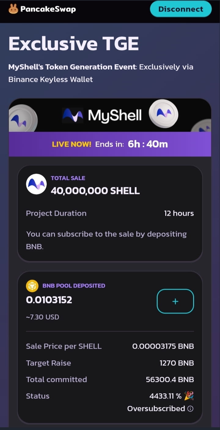 LIMITED TIME OFFER MyShell's Token Generation Event (TGE) | Green ...