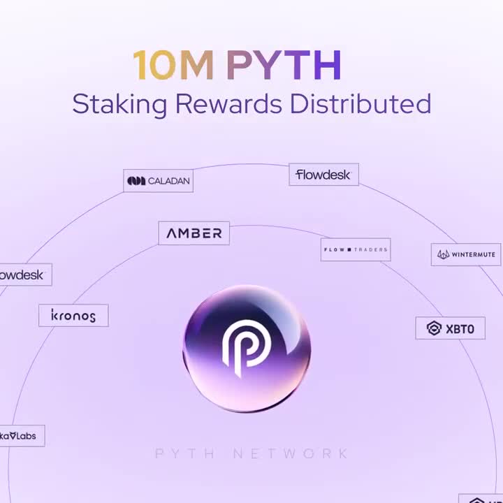 11M PYTH staking rewards have been distributed to stakers helping to protect DeFi through Oracle ...