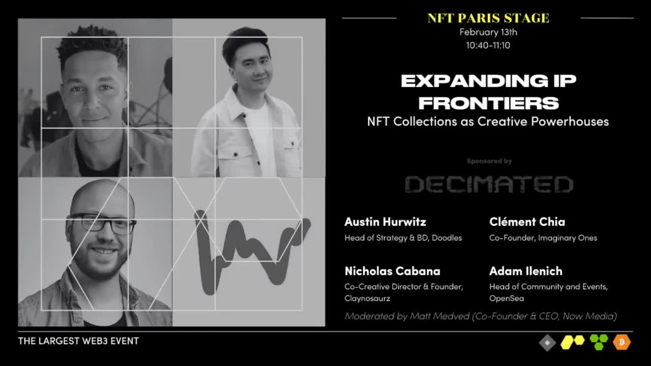 NFT Paris 2025 Panel Spotlight Expanding IP Frontiers: NFT Collections ...