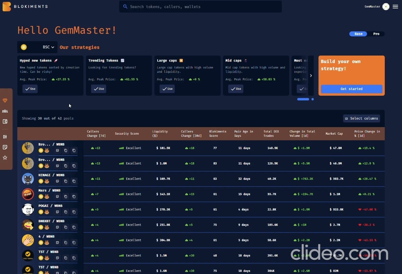 With Blokiments, you can use more than 50 on-chain and off-chain filters to find tokens. Our ...