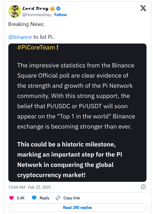 Fact Check: Is Binance Listing Pi? Viral Tweets Verified | blogtienso on Binance Square