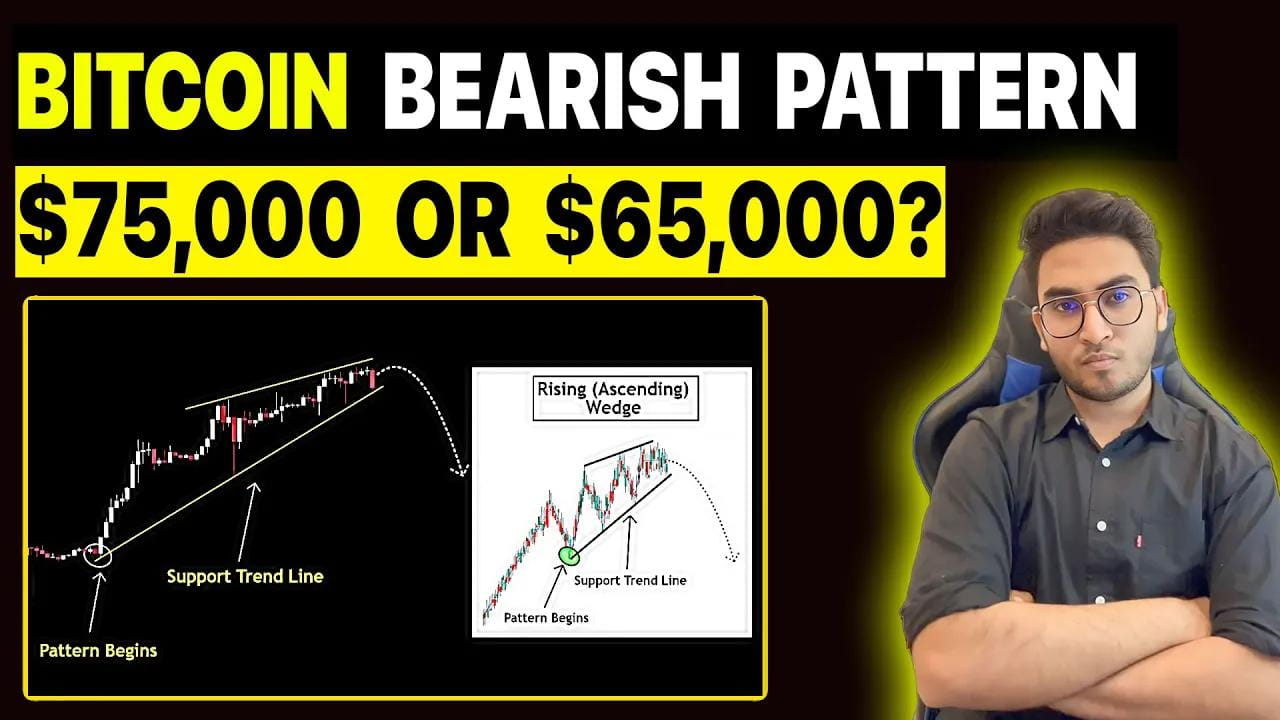 🚨 Becareful: Bitcoin Forming Big Bearish Pattern | $65,000 Or $75,000 ...