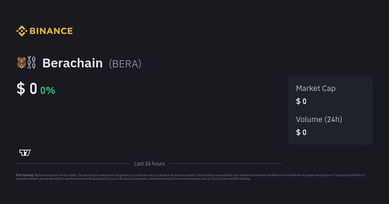 Binance announced Berachain $BERA Airdrop For Its Users. If ...