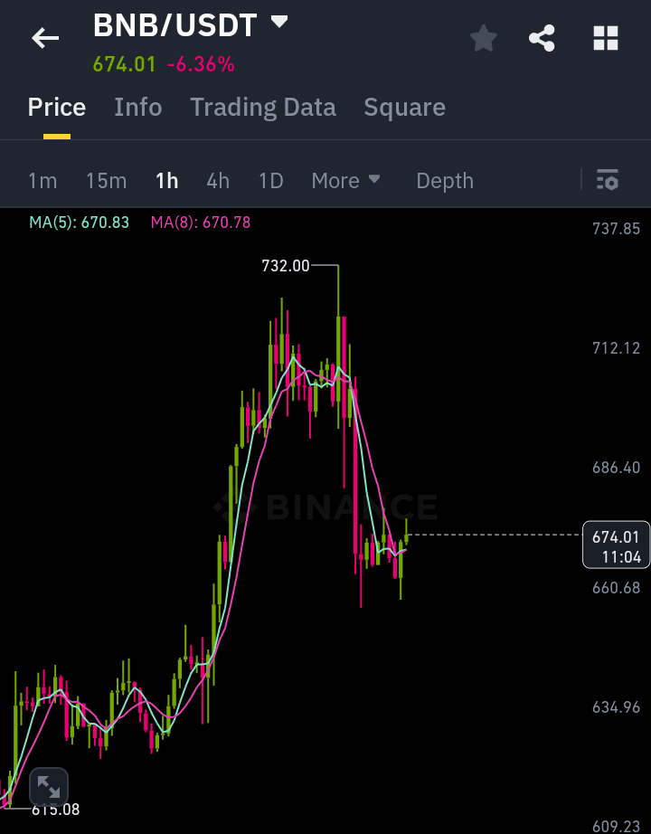 $BNB BNB/USDT Trading Analysis (1H Chart) & Trade Setup 🟥 | FAHEEM TRADERS on Binance Square