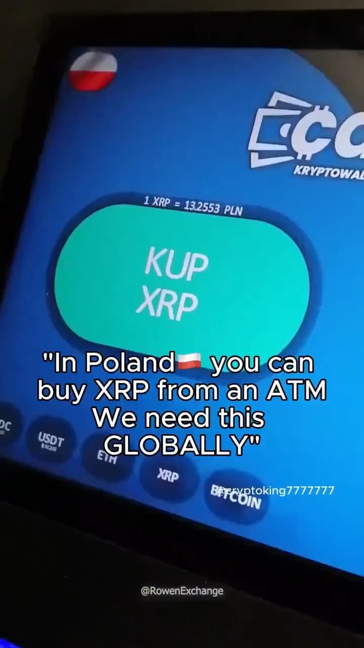 Imagine buying $XRP from an ATM anywhere—Poland 🇵🇱 has it👇👇👇👇💥💥#xrp # ...