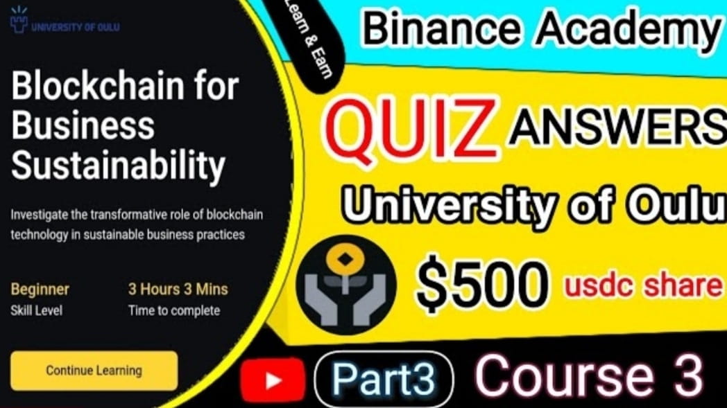 Binance Academy Course 3 Quiz Answers and Win Reward.[Binance Academy Course 1 Answers](https ...