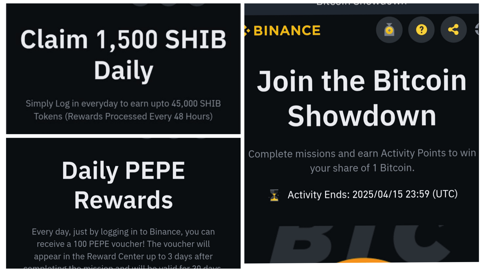 Get 1,500 #SHIB & 100 #PEPE‏ ‏Daily – For FREE! [👉Claim Your SHIB Instantly](https://www.binance ...