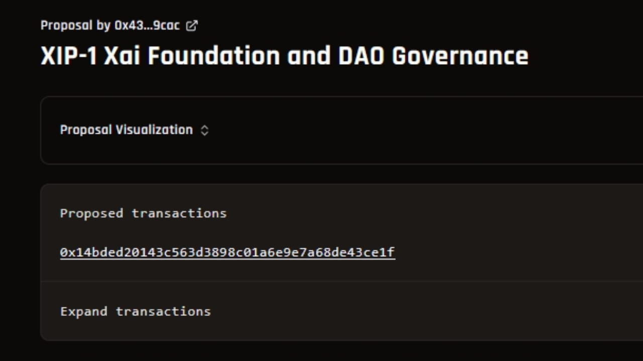 Translation of Important XAI Governance Proposal: XIP-1 Xai Foundation and DAO Governance ...