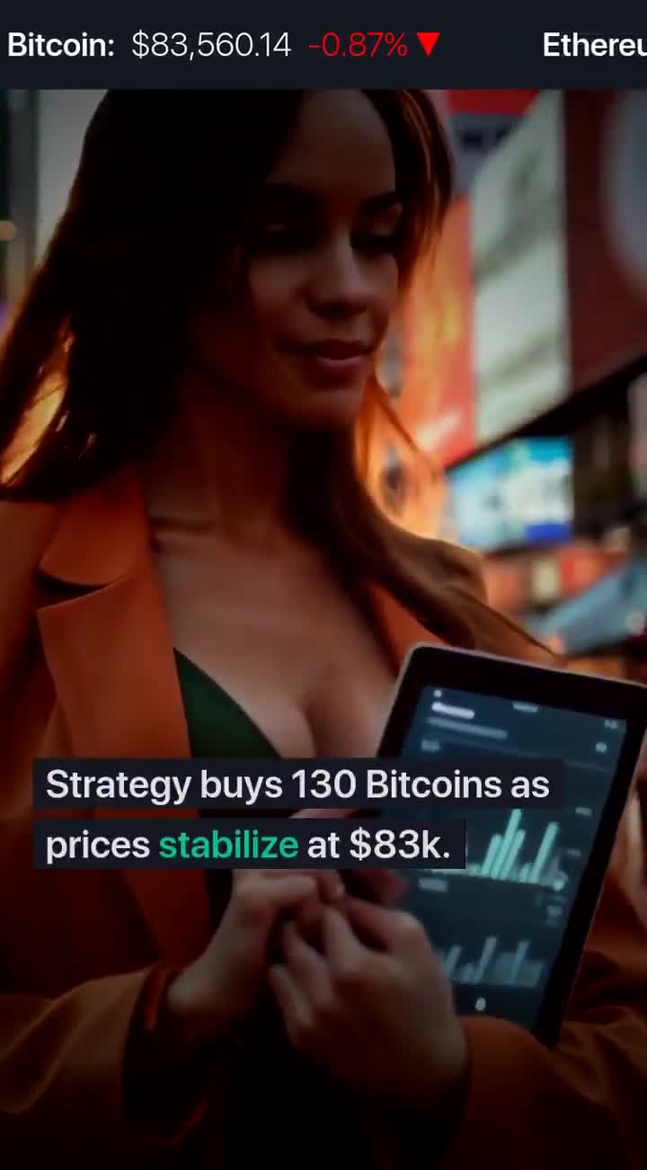 Software company Strategy bought 130 BTC as Bitcoin hovers above $83K. Exciting developments in ...