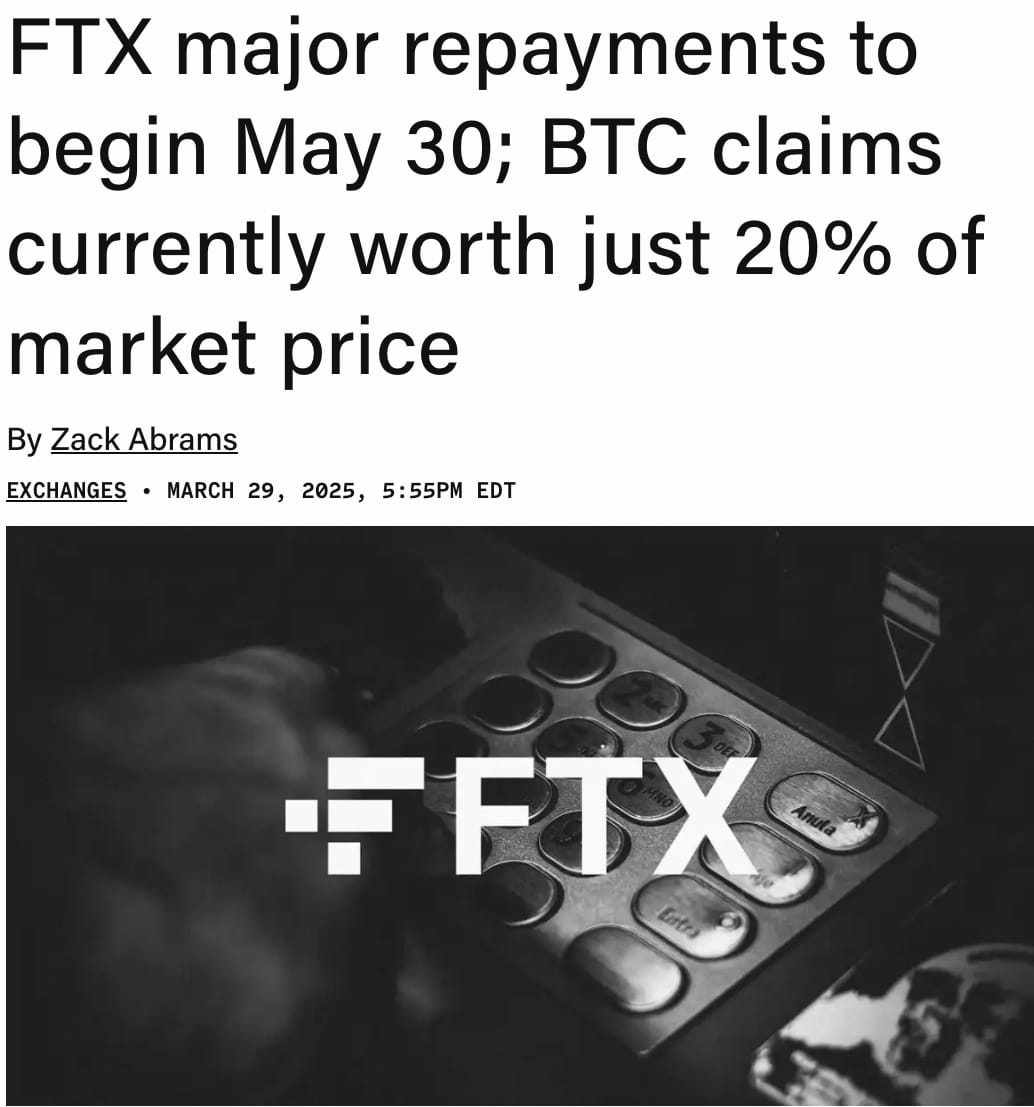 FTX SET TO START MAJOR REPAYMENTS ON MAY 30TH. BITCOIN CLAI | Kyle ...