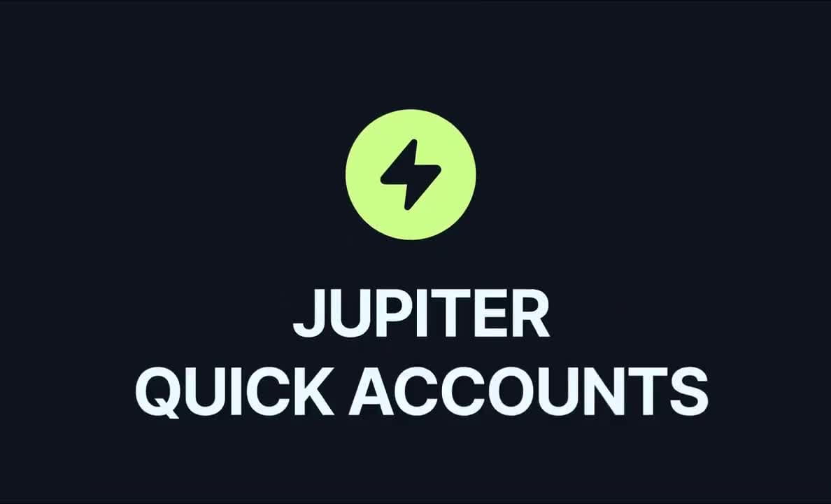 Introducing: ⚡️Jupiter Quick Accounts. Quick Accounts are Jupiter-embedded wallets for instant ...