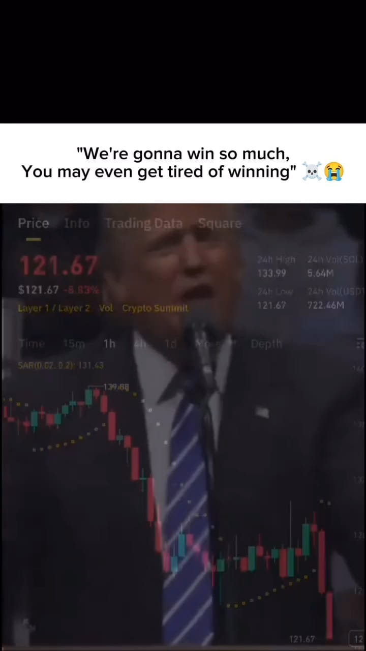 We’re gonna win so much $SOL #donaldtrump #BinanceAlphaAlert | khannu ...