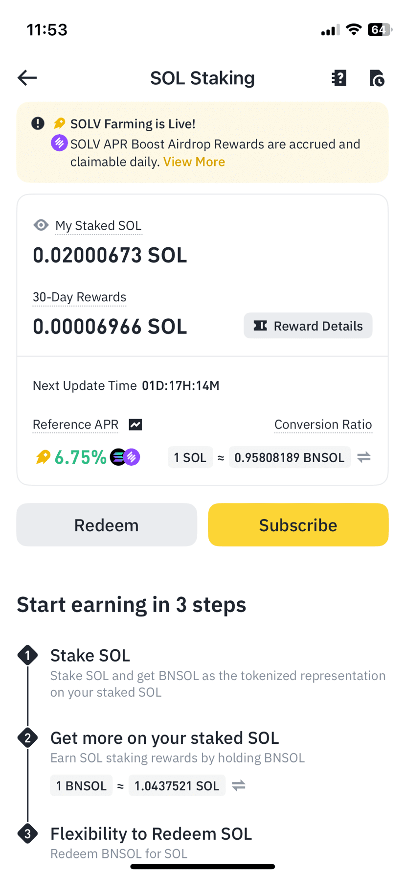 $SOLV $BNSOL $SOL Solv Protocol (SOLV) airdrop is live ! St | CryptoFan_ on Binance Square