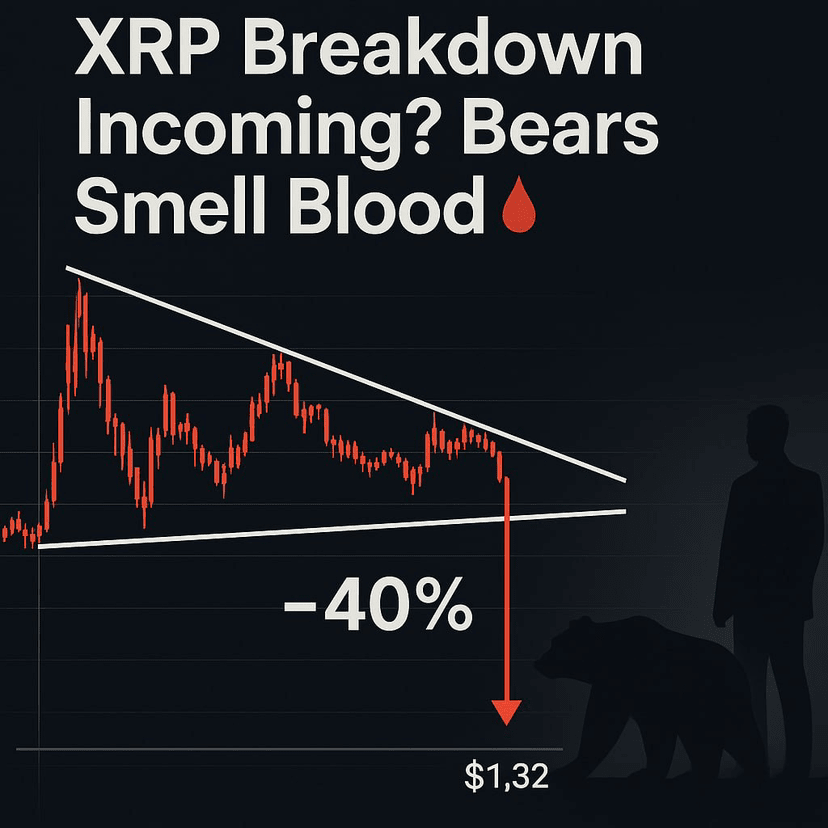 🚨 XRP Breakdown Incoming? Bears Smell Blood 🐻💧 $XRP is f | Life is like ...