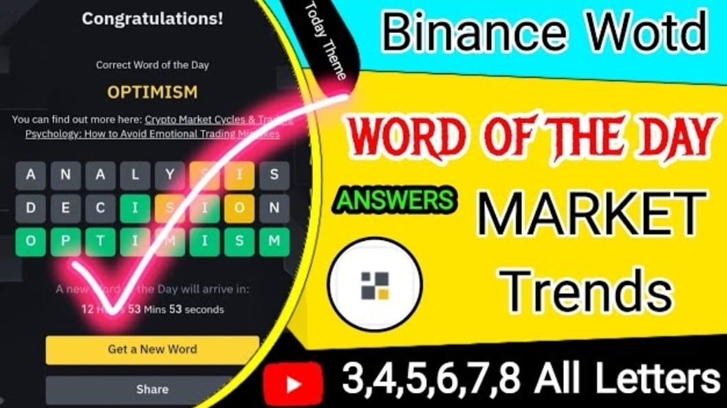 Binance WODL answers today, MARKET TRENDS, binance word of the day All words. 07 APRIL ...