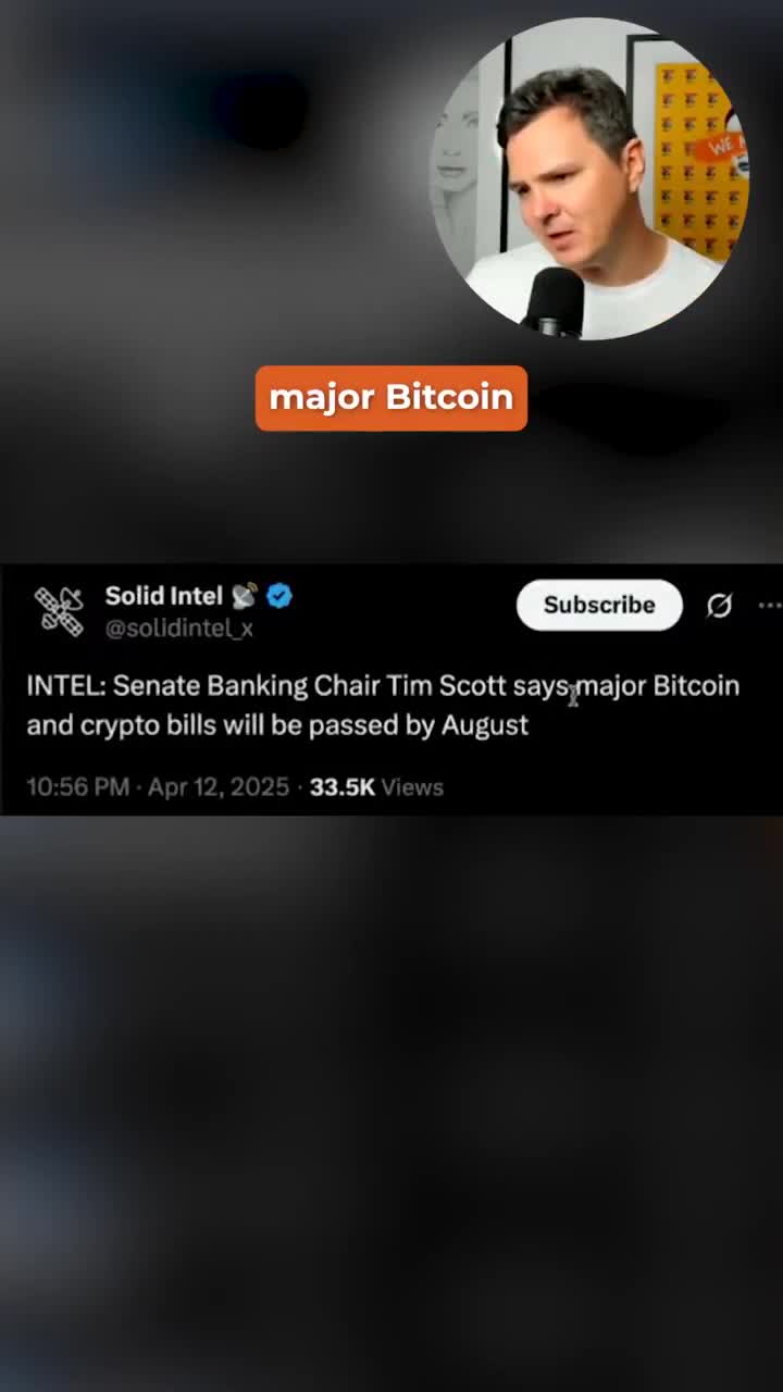 Senate Banking Chair says major Bitcoin bills will be passed by August ...
