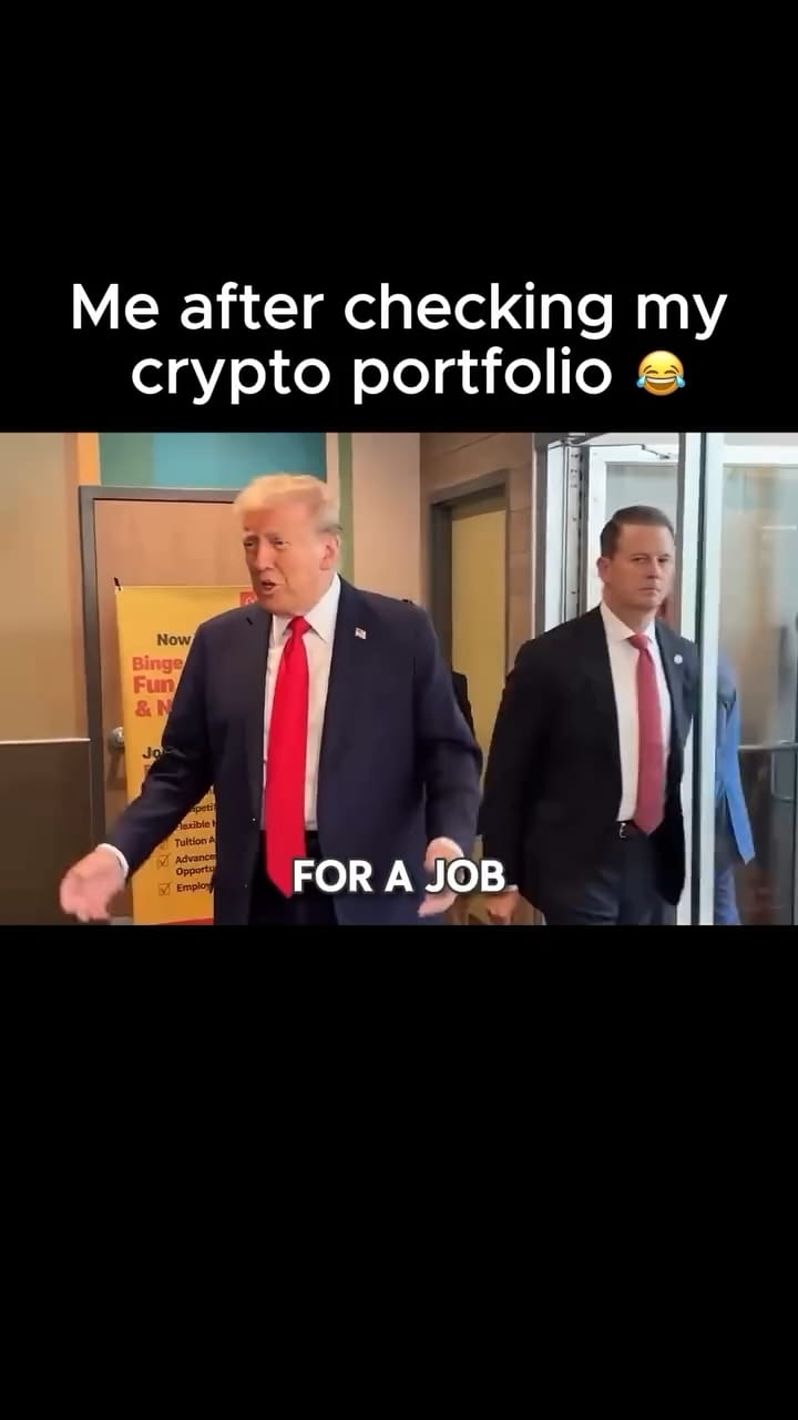 Me after checking my crypto portfolio 😂😂😂 | Enes on Binance Square