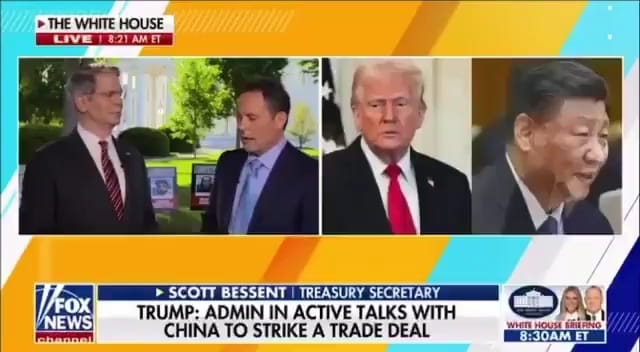 🚨🇺🇸 TREASURY SEC BESSENT: CHINA’S TRADE MOVES ARE UNSUSTAINABLE FOR ...