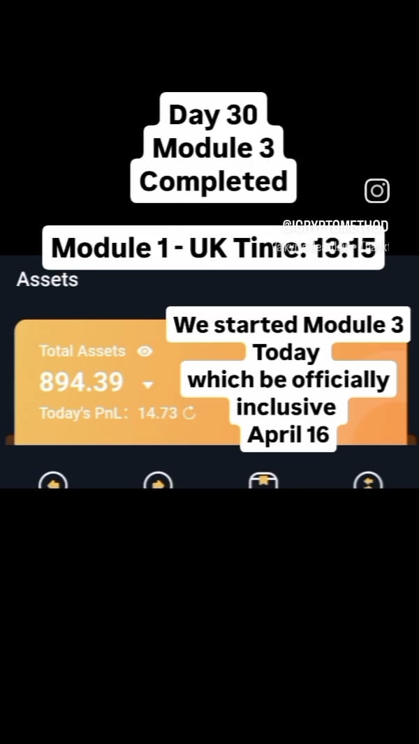 Announcement! Announcement!! Announcement!!! We started Module 3 Today ...