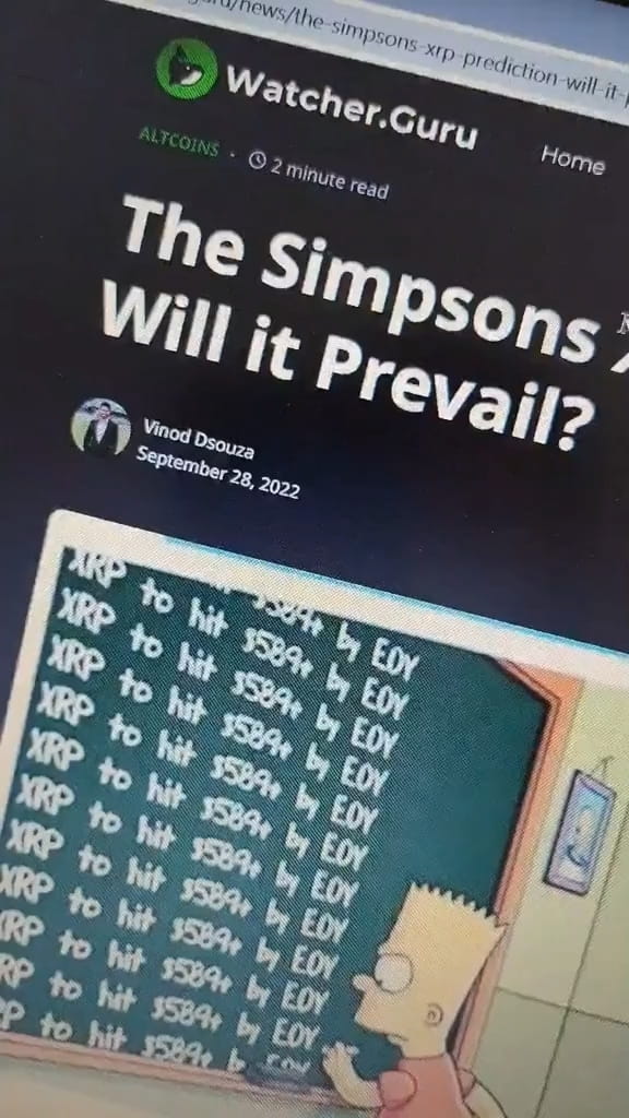 Simpsons Predicted XRP COIN 🪙 $XRP | Shahid_iqbal_786 on Binance Square