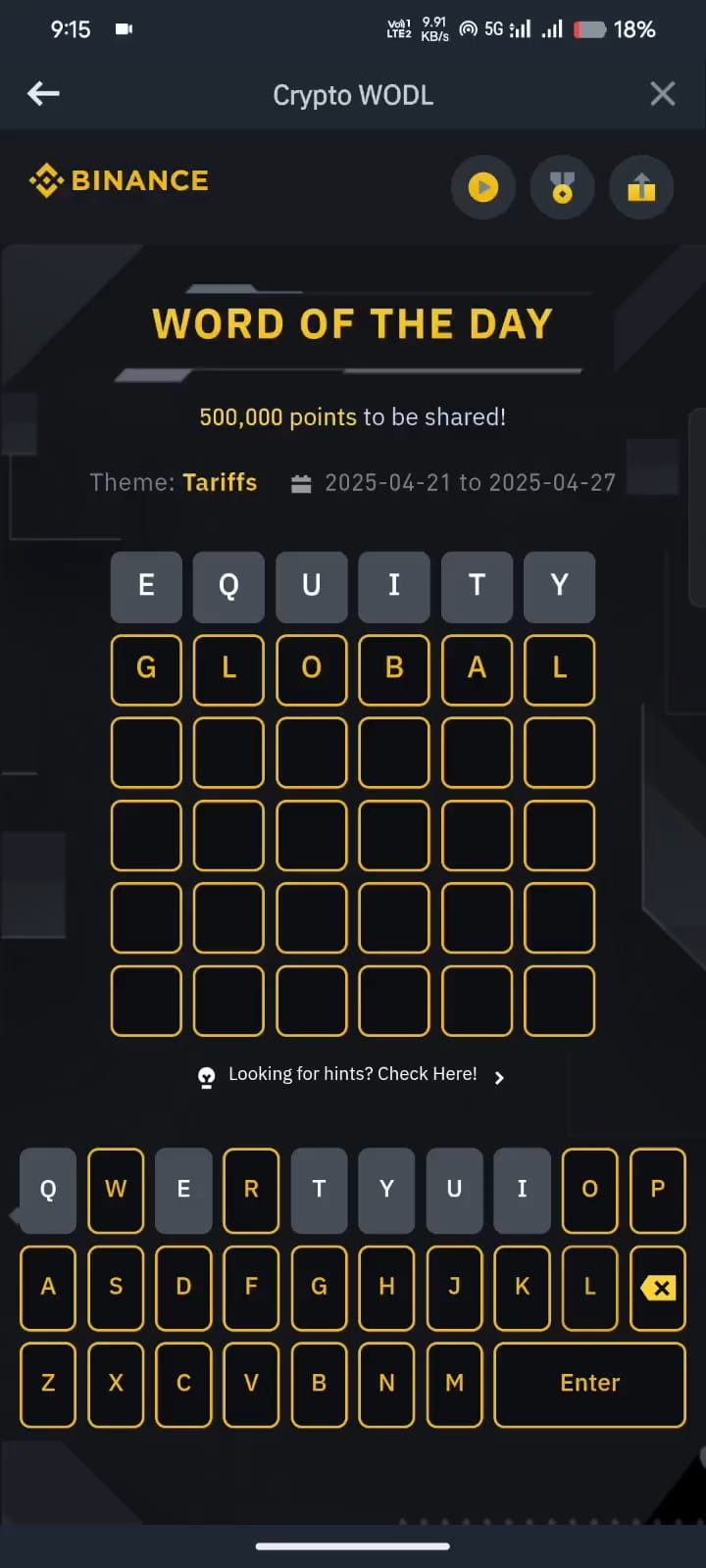 6 letter binance word of the day. Theme tariffs #Binance #WORDOFTHEDAY ...