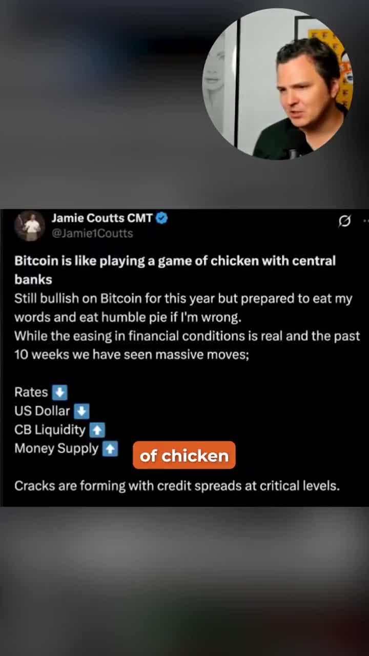 Bitcoin Playing a Game of Chicken with Central Banks h/t @Jamie1Coutts ...