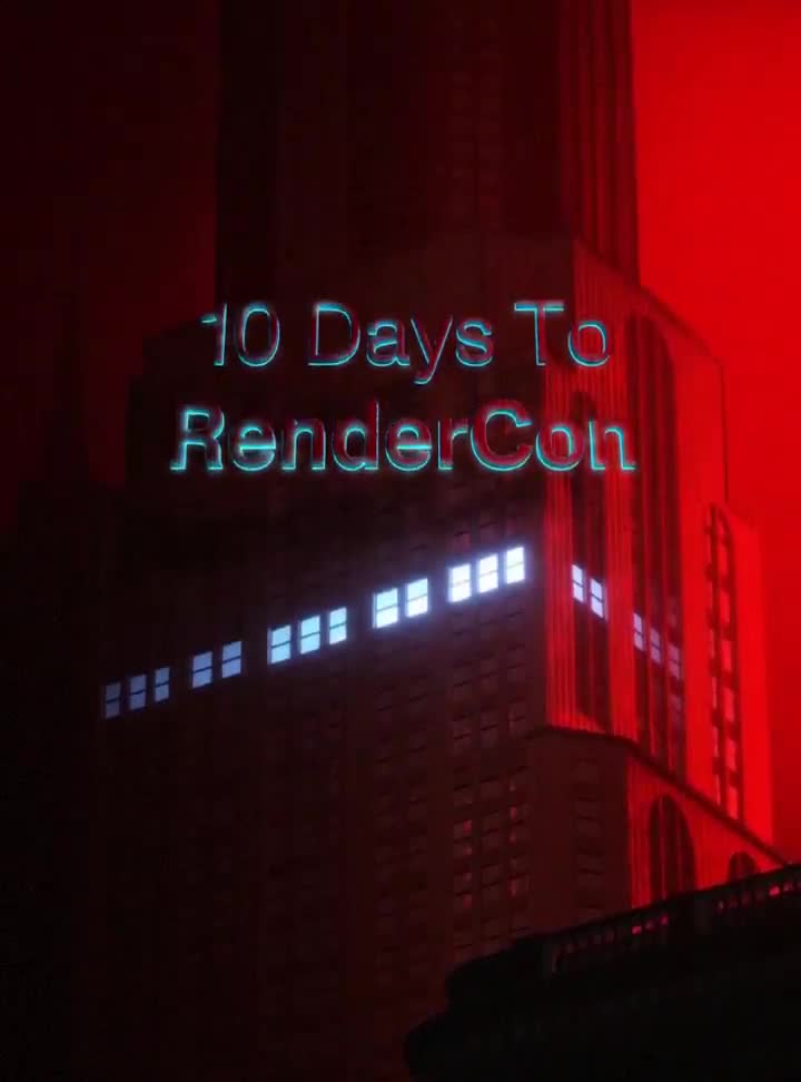 Day 10 begins! We asked @Yo_Brilly to help us bring a #RenderCon countdown to life and he ...
