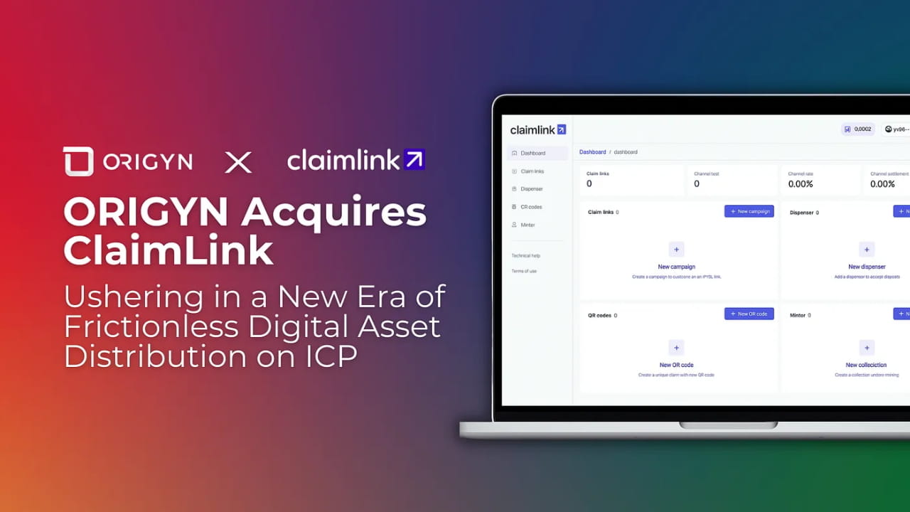 ORIGYN acquires ClaimLink, opening a new era of frictionless tokenized asset issuance | Internet ...
