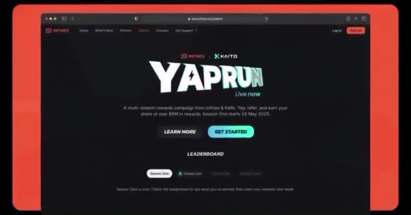 Introducing Yaprun — a fresh take on attention rewards by @infinex and ...