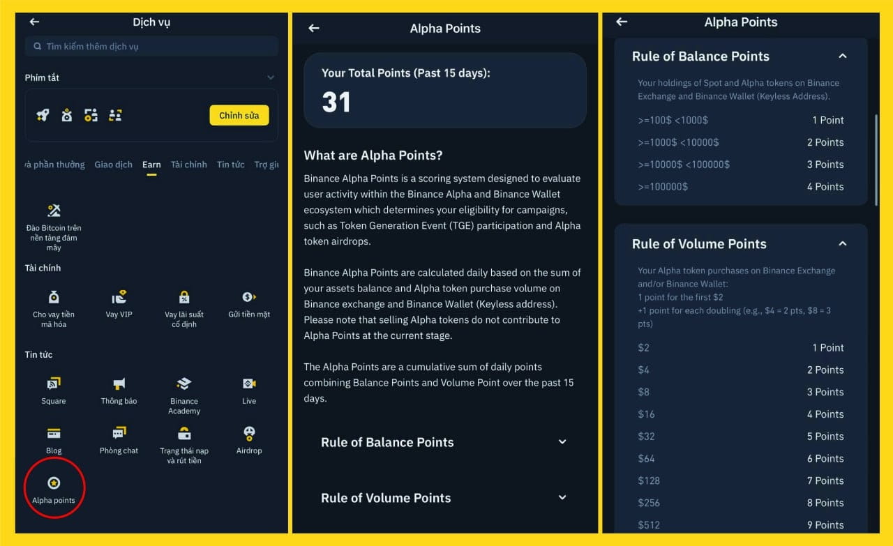 What are Binance Alpha Points? Guide to farming Alpha Points to receive airdrops and participate ...