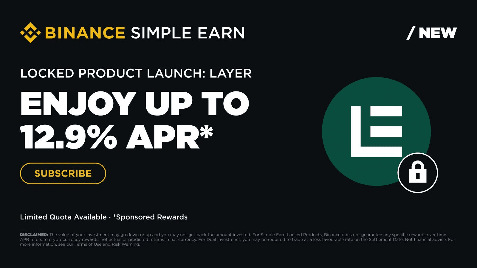 Get 12.9% APR on $LAYER in Binance Earn | Techandtips123 on Binance Square