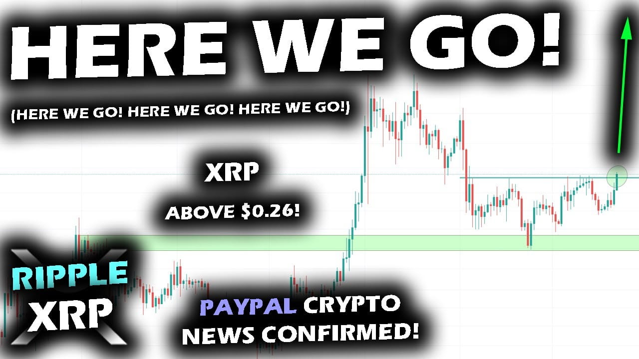 MOVING UP FOR XRP! Green Candle Fires the Ripple XRP Price Chart Back Up and PayPal News Update ...