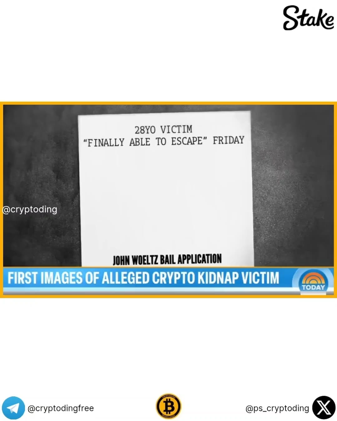 An Italian crypto millionaire was caught on camera escaping from the ...