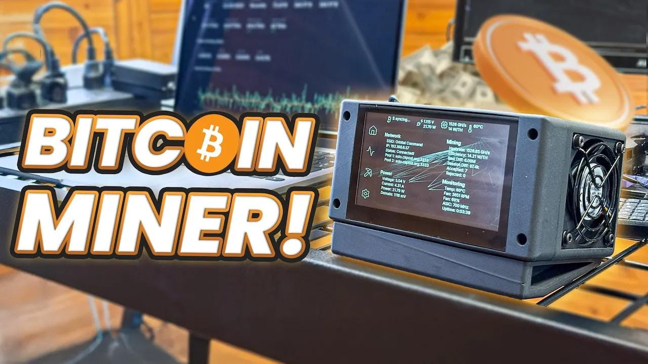 $275 Bitcoin Miner with TOUCH SCREEN and HIGH HASHRATE! Bitaxe Touch ...