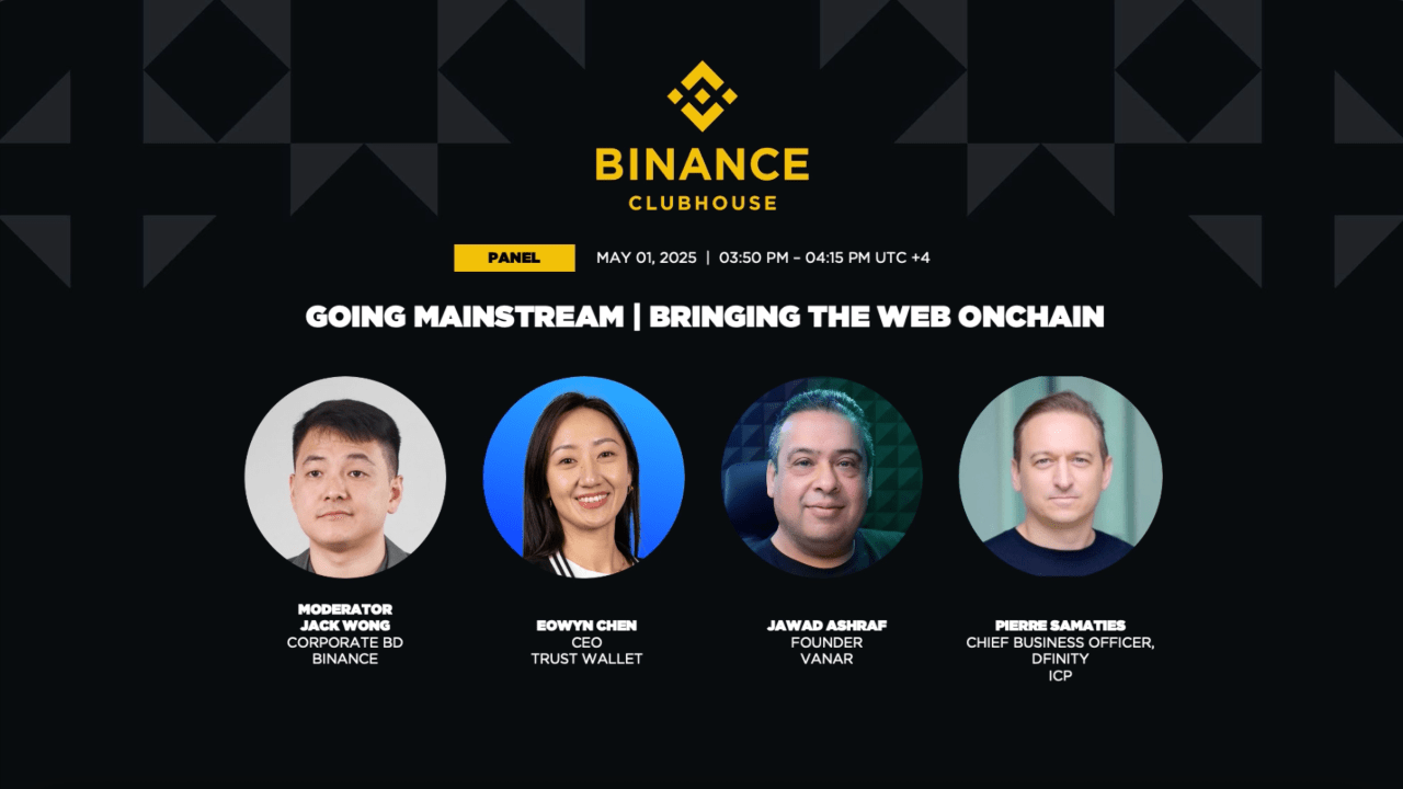 Binance Clubhouse | Panel | Going Mainstream | Bringing the Web Onchain (Part 1) Speakers: Eowyn ...