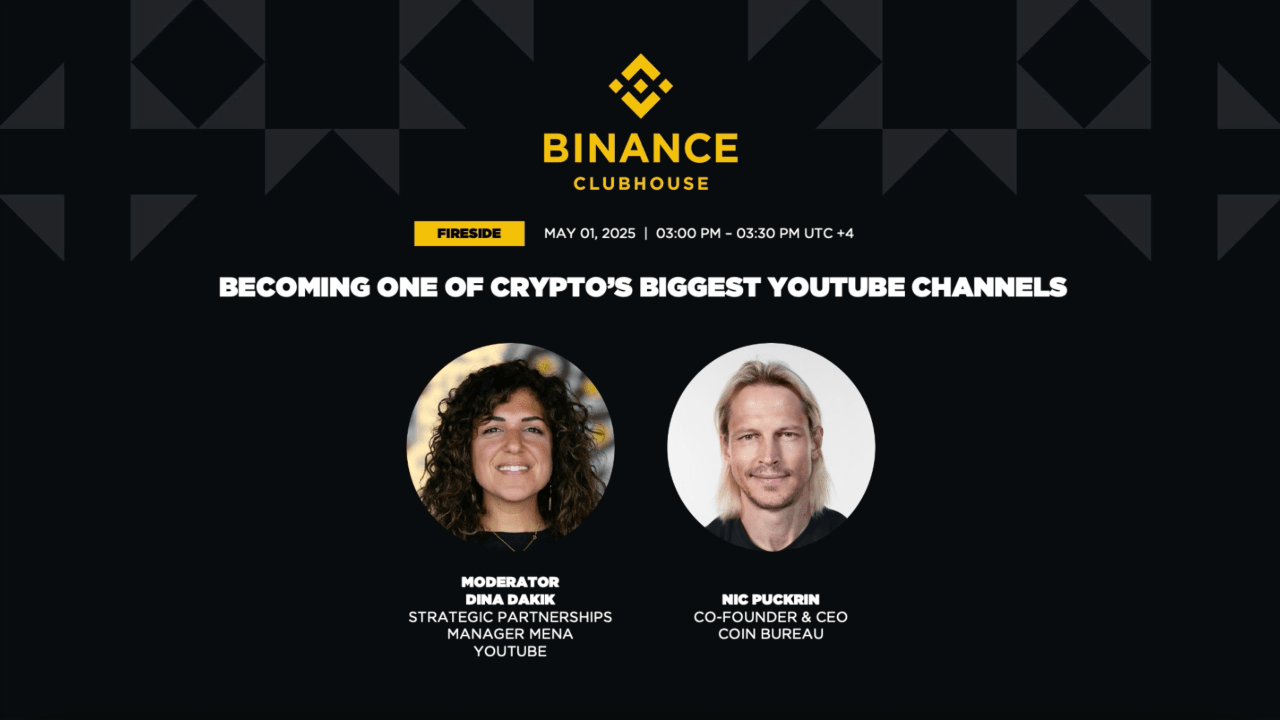 Binance Clubhouse | Fireside | Becoming One of Crypto's Biggest YouTube ...