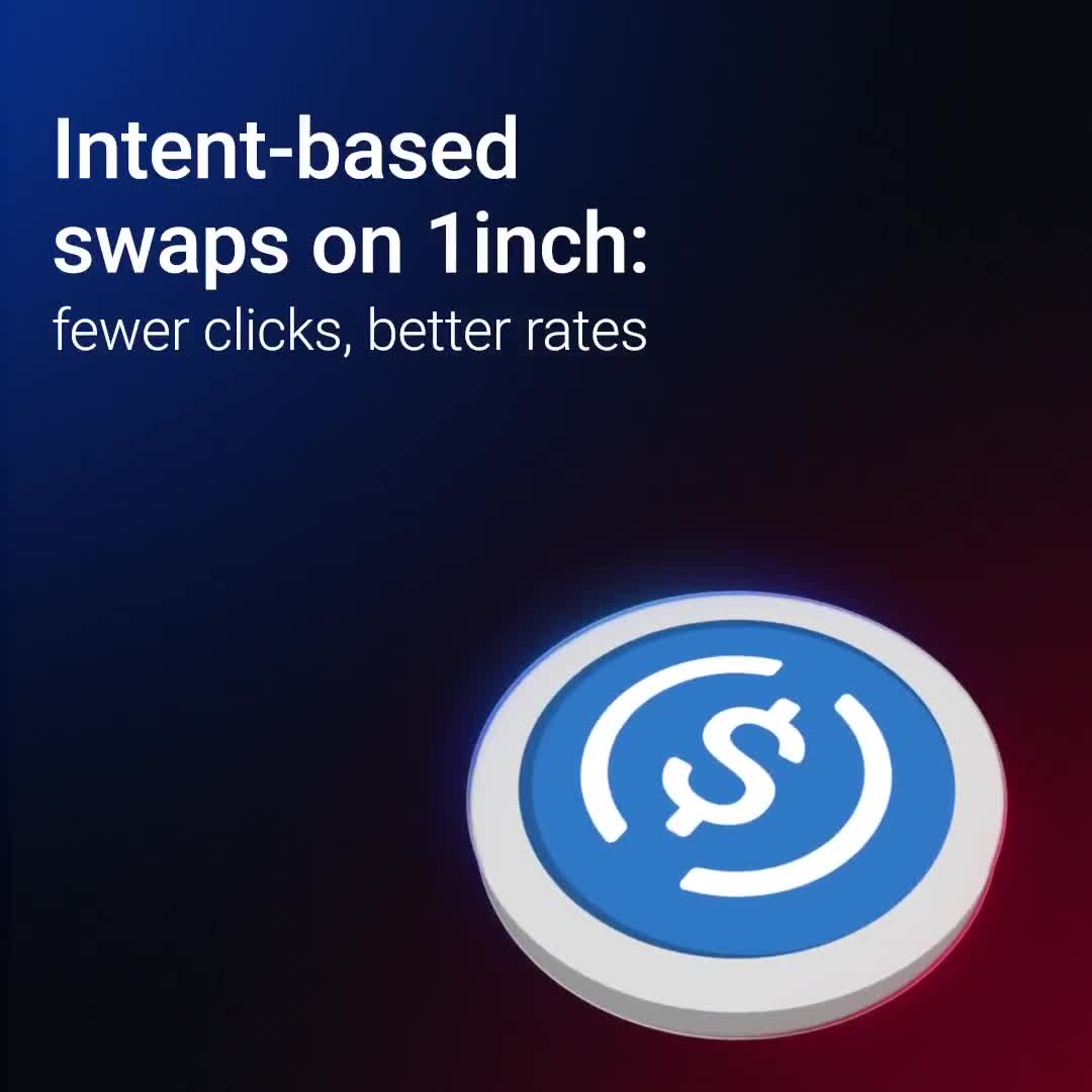Swap with intents on 1inch: fewer clicks, better rates 🤯 You post your ...