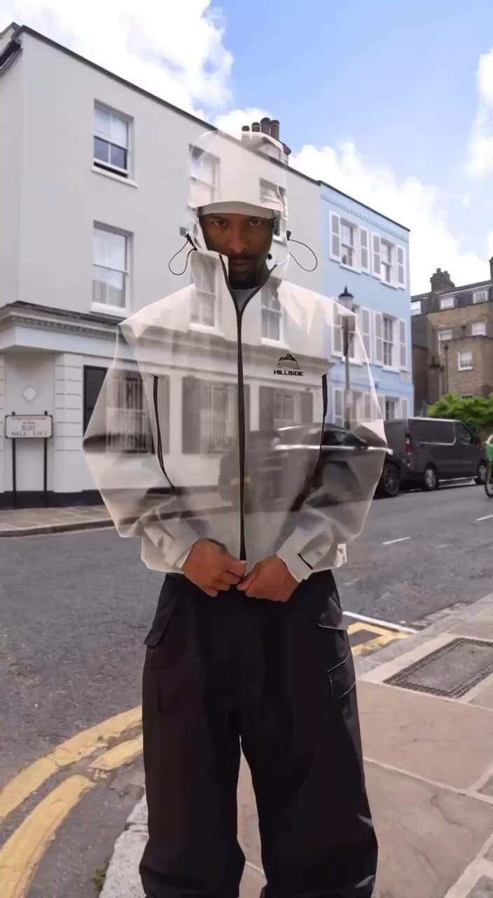 The British brand HillSide has introduced an "invisible jacket" that ...