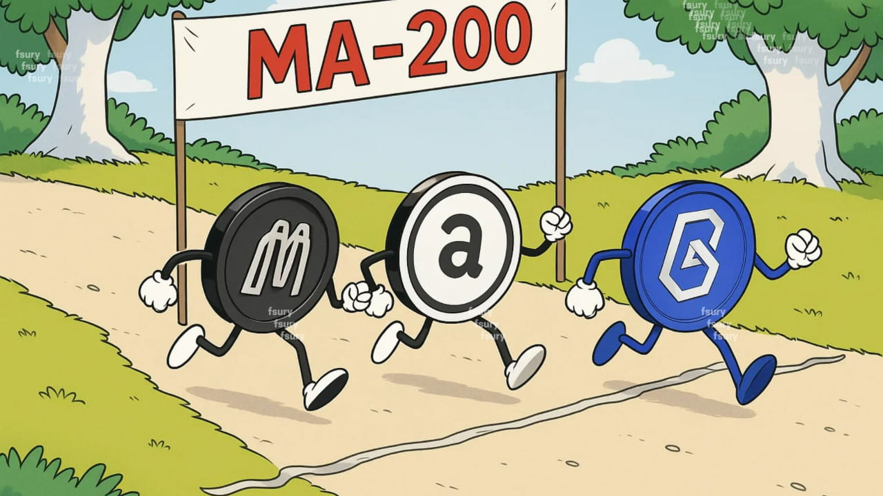 10 Mid-Cap Coins Running to 200-Day EMA | Fsury on Binance Square