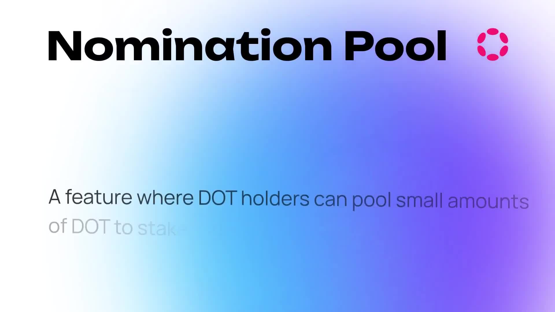 Polkadot A-Z "N" is for Nomination Pools Nomination pools allow users to pool their tokens ...